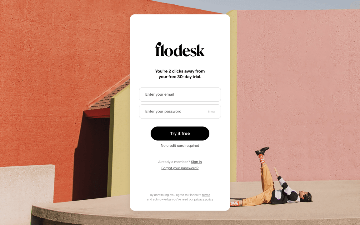 Flodesk | UI, UX Design | SaaS | Application Design | saas ui
